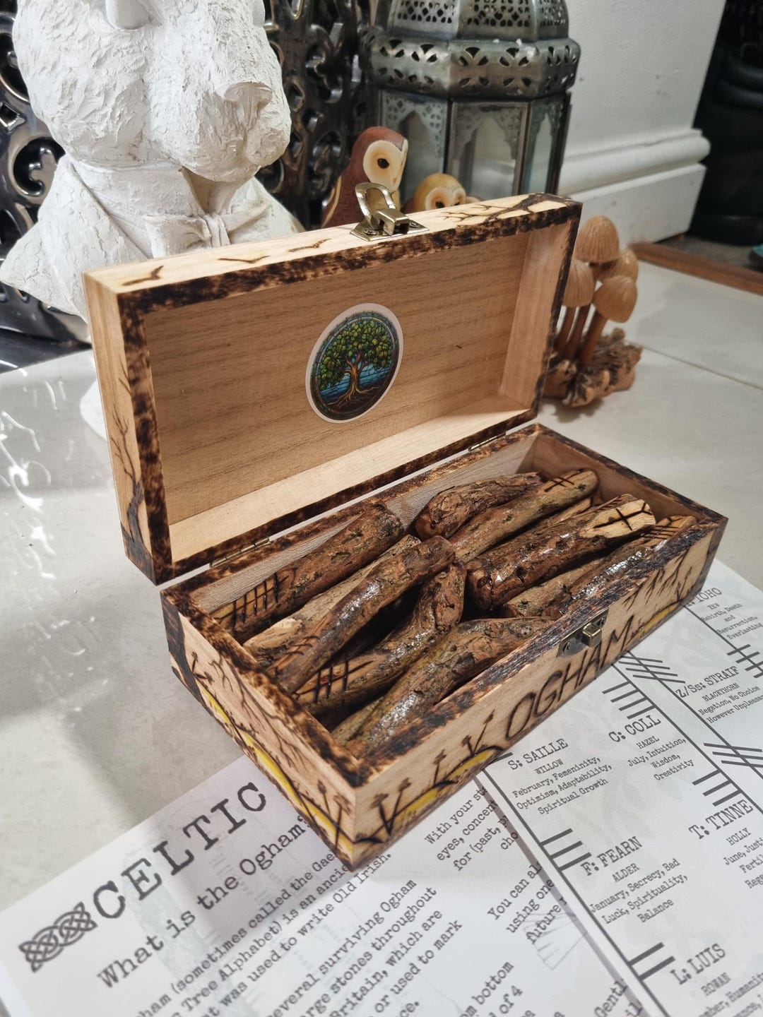 Celtic Ogham Staves: Gorse Wood Divination Set - Etsy