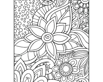 Mandala Adult Coloring Page - Etsy