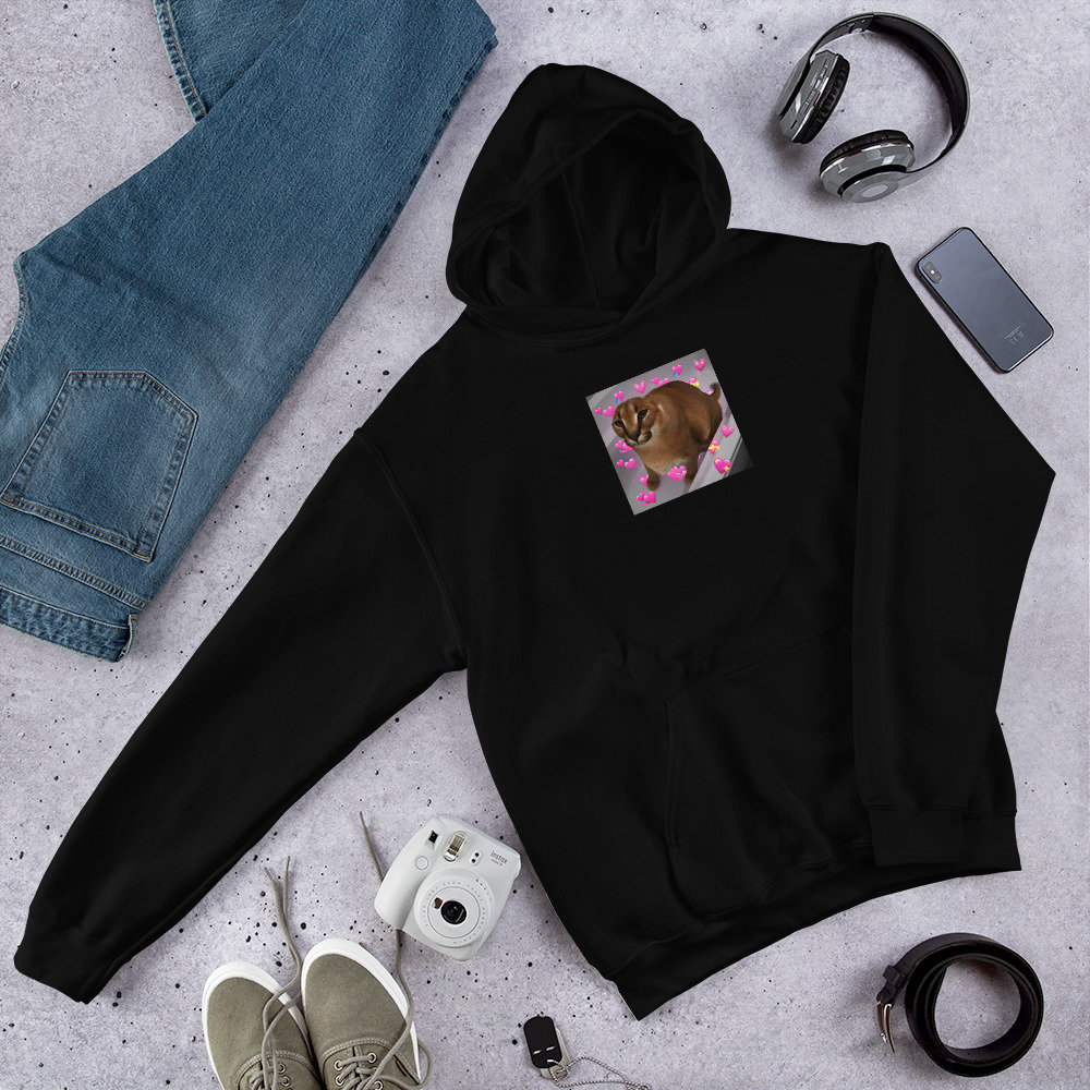 Bath Floppa Hoodie, Big Floppa, Floppa, Cat, No Ear Cat, Floppy Ears ...