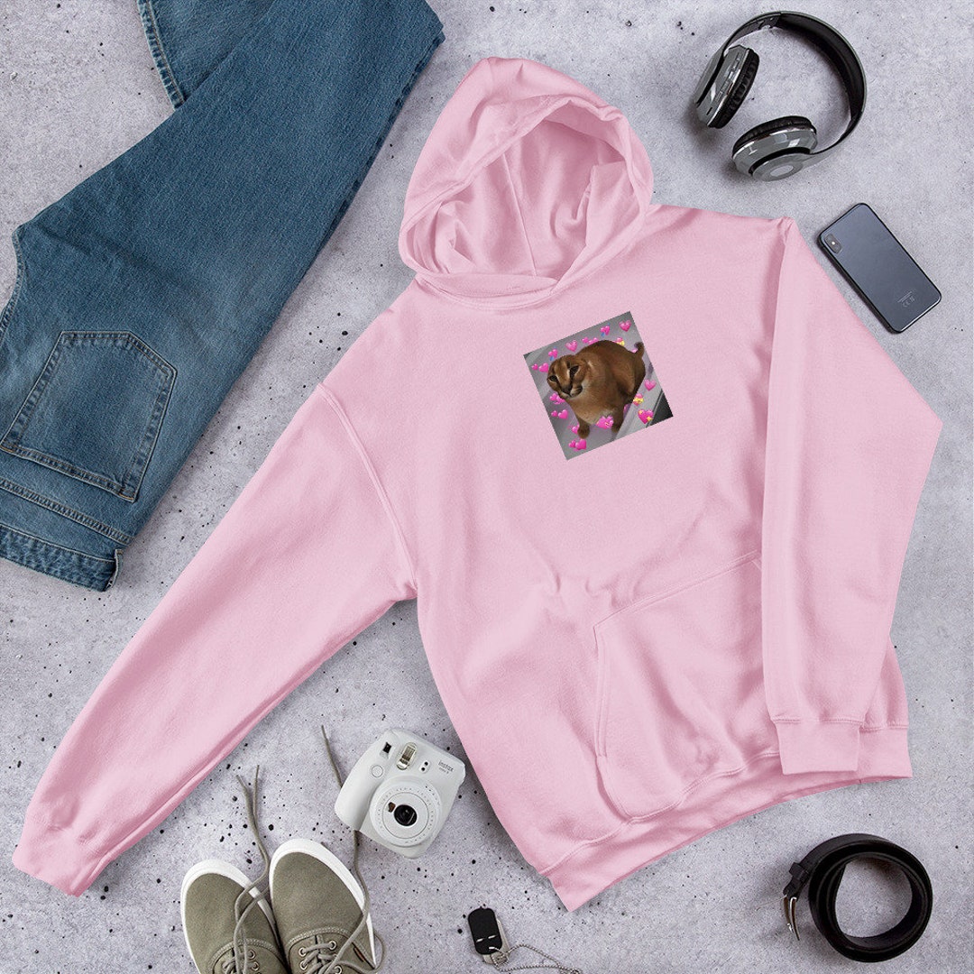 Bath Floppa Hoodie, Big Floppa, Floppa, Cat, No Ear Cat, Floppy Ears ...