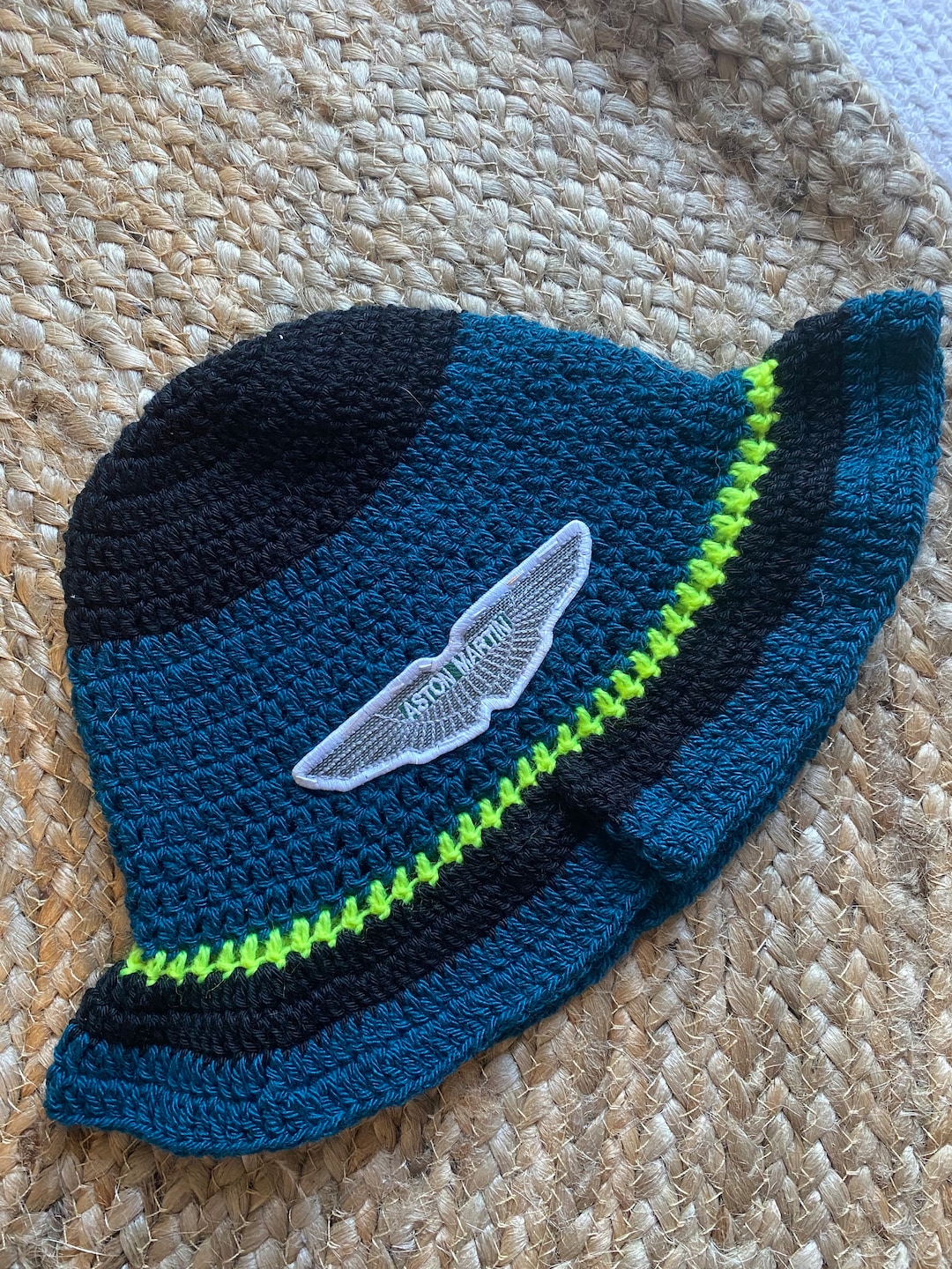 Aston Martin F1 Crochet Bucket Hat - Etsy