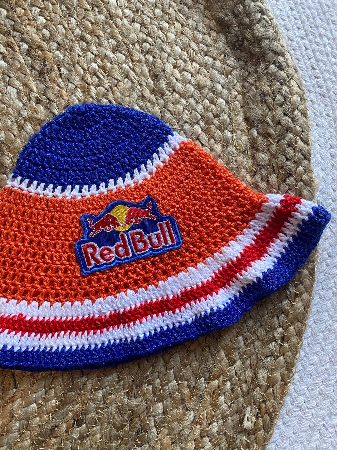 Red Bull Oracle F1 Crochet Bucket Hat - Etsy