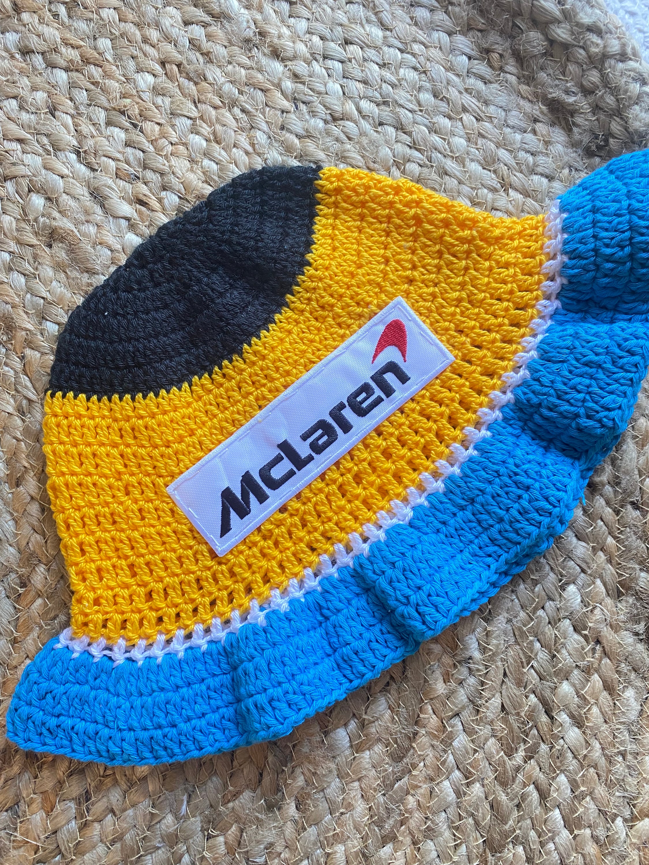Mclaren-f1 Crochet Bucket Hat - Etsy