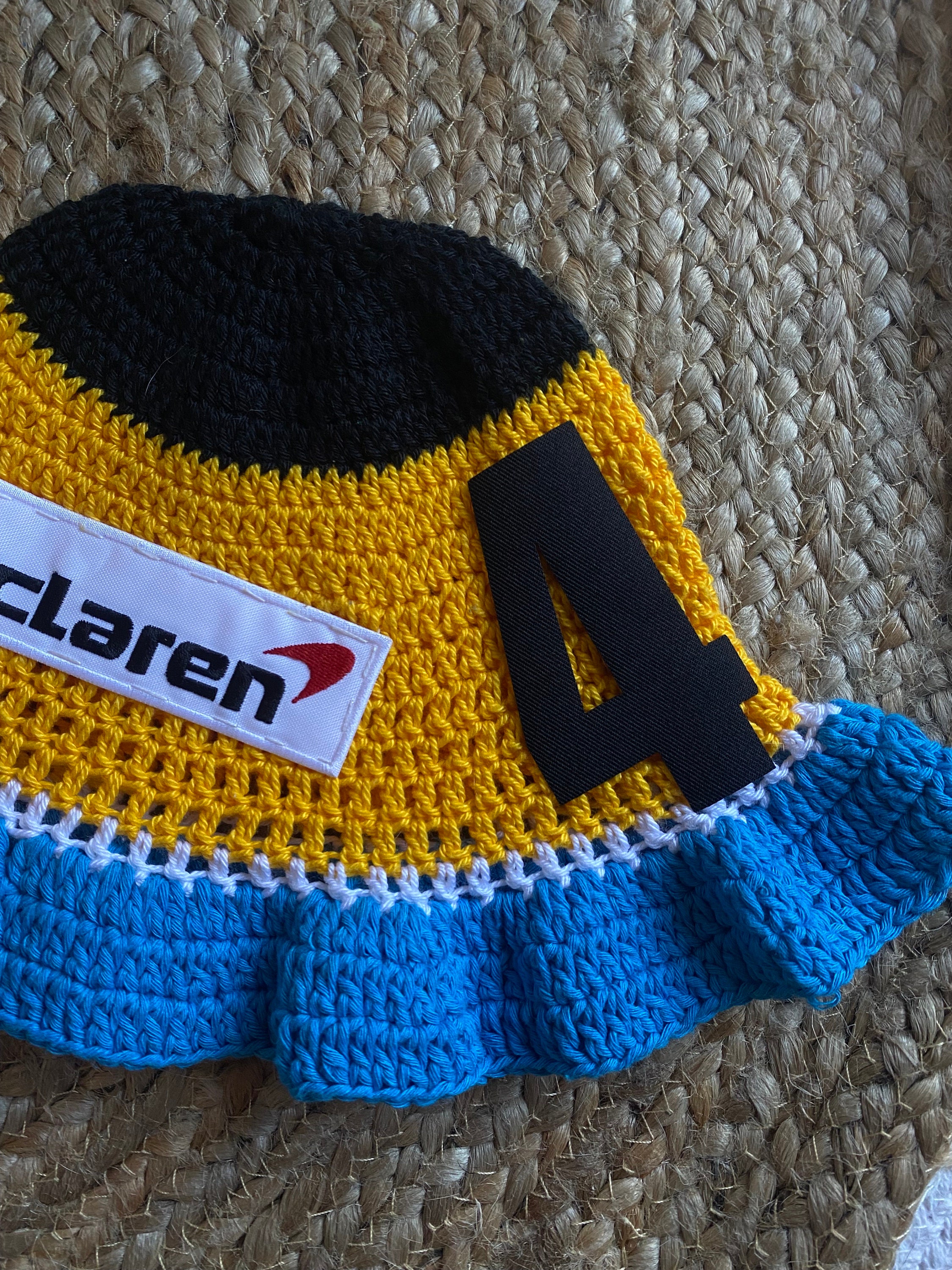 Mclaren-f1 Crochet Bucket Hat - Etsy