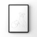 CUSTOM DOG & PET Portrait Fine Line Dog Custom Pet Drawings Pet ...