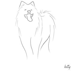 CUSTOM DOG & PET Portrait | Fine Line Dog | Custom Pet Drawings| Pet ...