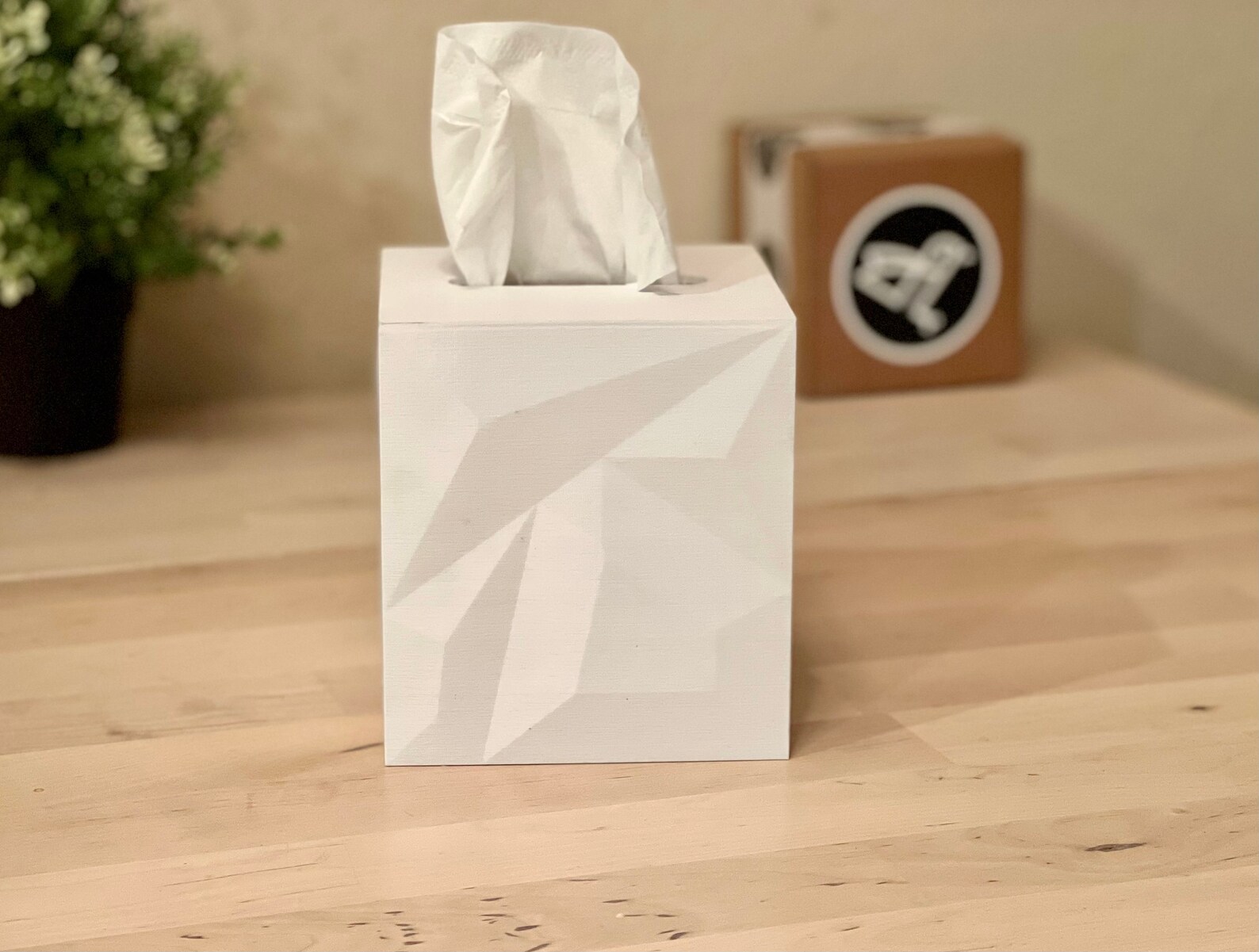 Cube Tissue Box Cover Custom Colors Available Made From - Etsy