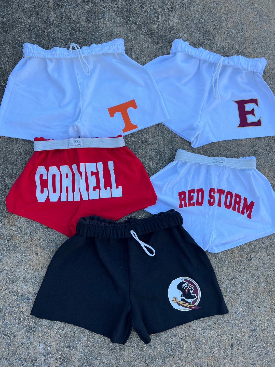 SHIPS SAME DAY in Stock and Ready to Ship Assorted College Shorts - Etsy