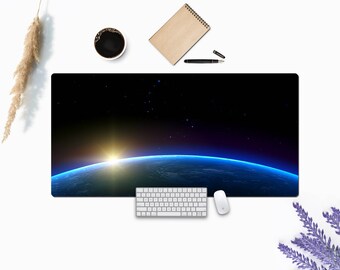 Realistic Moon in the outer Space Desk Mat Moon Extra Large | Etsy