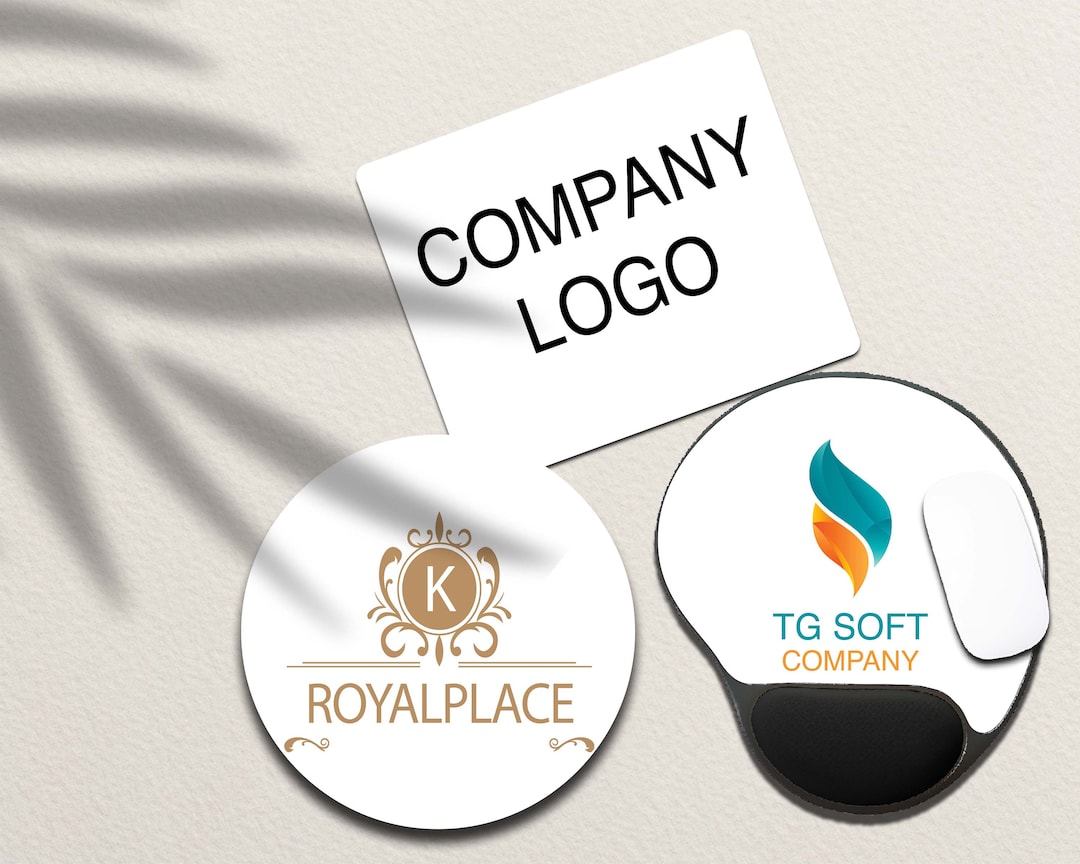 Custom Company Logo Mouse Pad With Multiple Size Options, Personalized ...