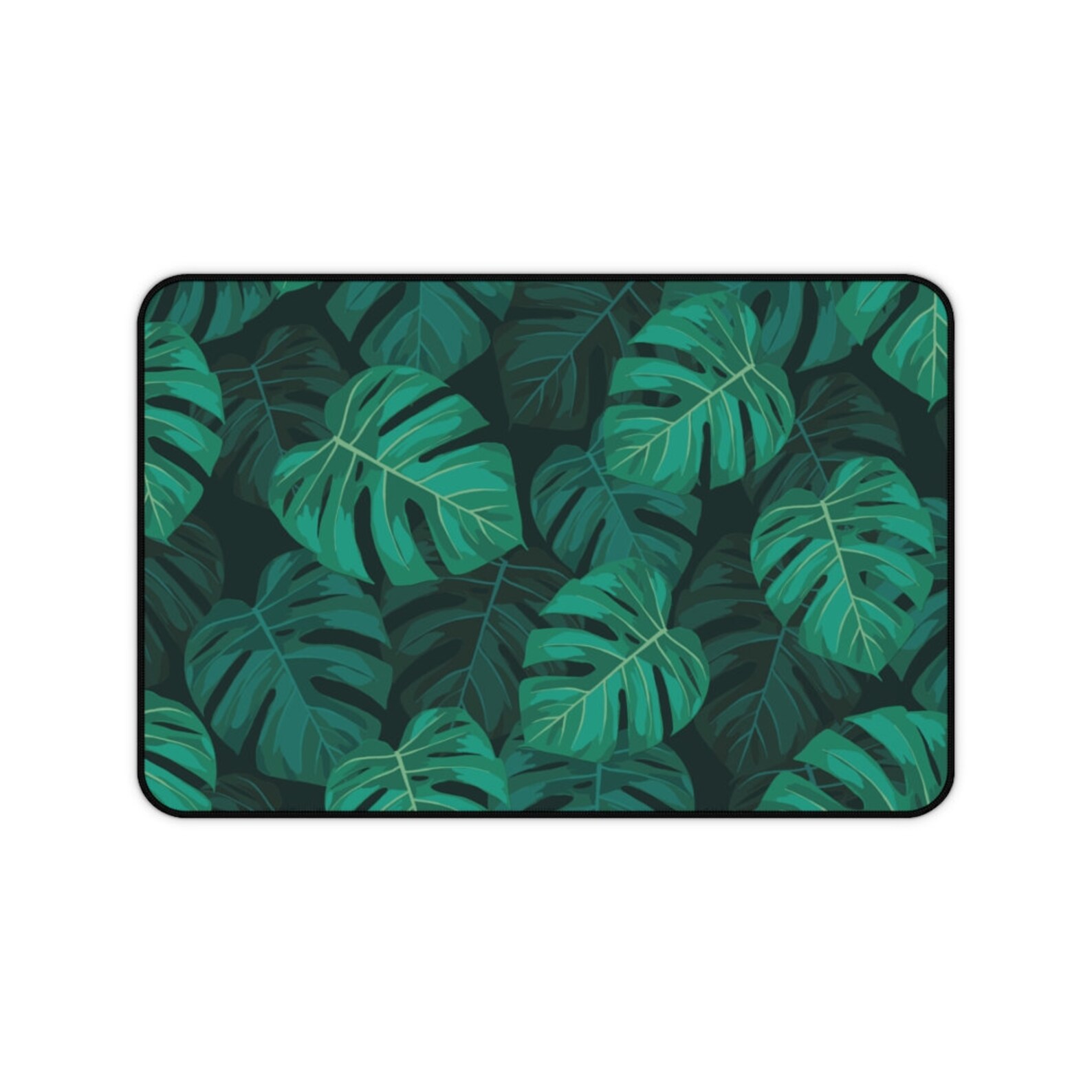 Tropical Green Monstera Leaves Desk Mat Desk Mat Cute Green - Etsy