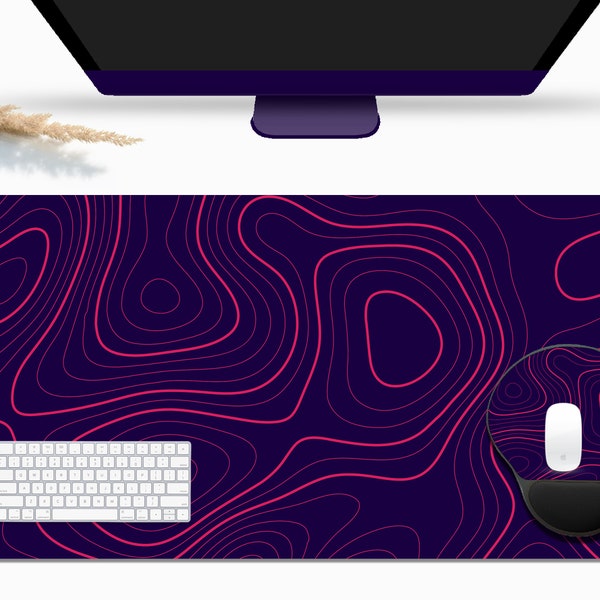 Topographic Mousepad Blue - Etsy