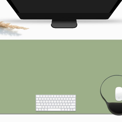 Sage Green Desk Mat Mousepad Minimalistic Boho Neutral - Etsy