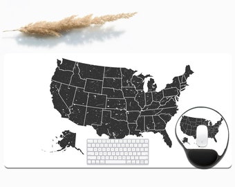 Usa Map Desk Mat - Etsy
