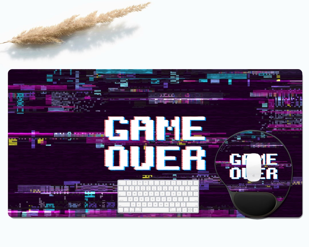 Game Over Futuristic Desk Mat Gaming, Gaming Large Mouse Pad, Extra ...