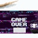 Game Over Futuristic Desk Mat Gaming, Gaming Large Mouse Pad, Extra ...