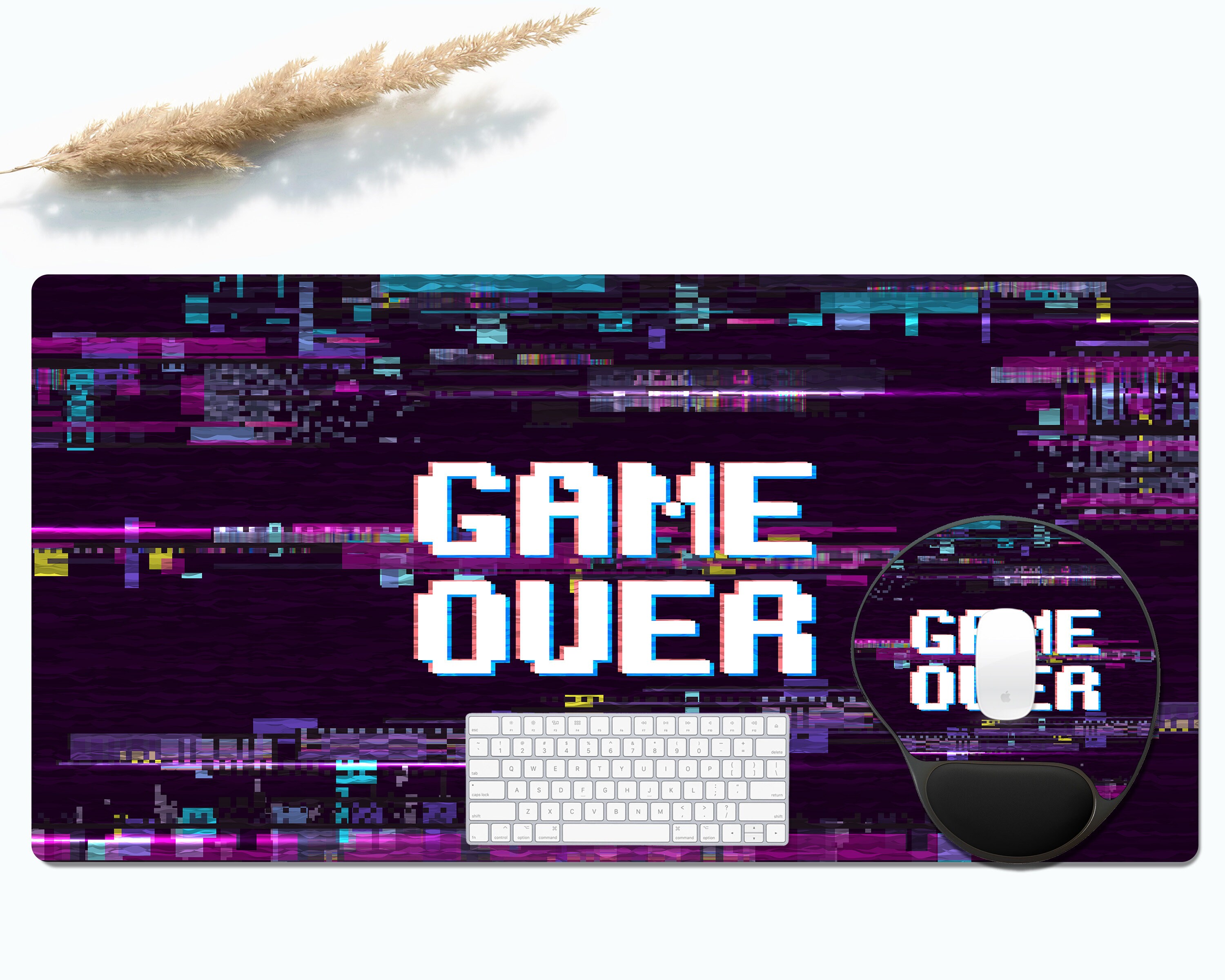 Game Over Futuristic Desk Mat Gaming Gaming Large Mouse Pad | Etsy