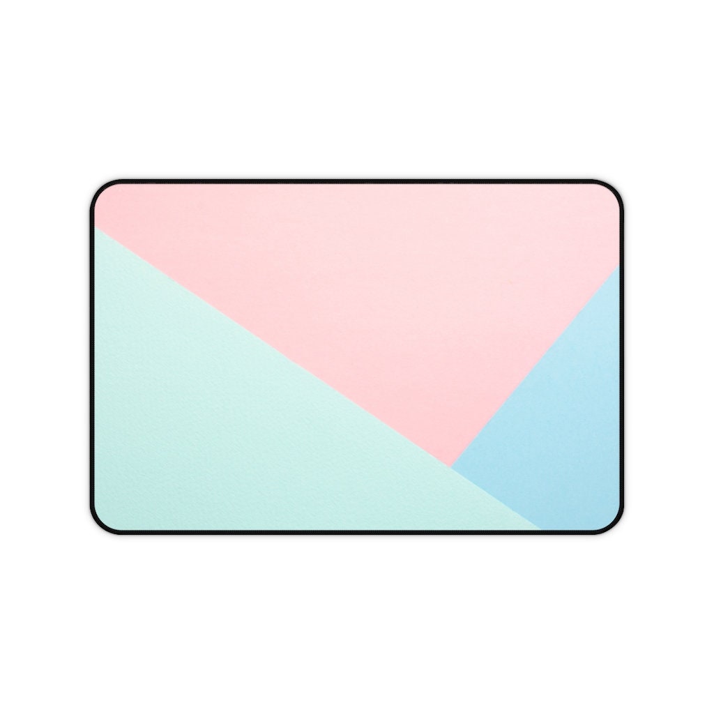 Multi Colored Paper Pastel Painting Desk Mat Abstract Desk | Etsy