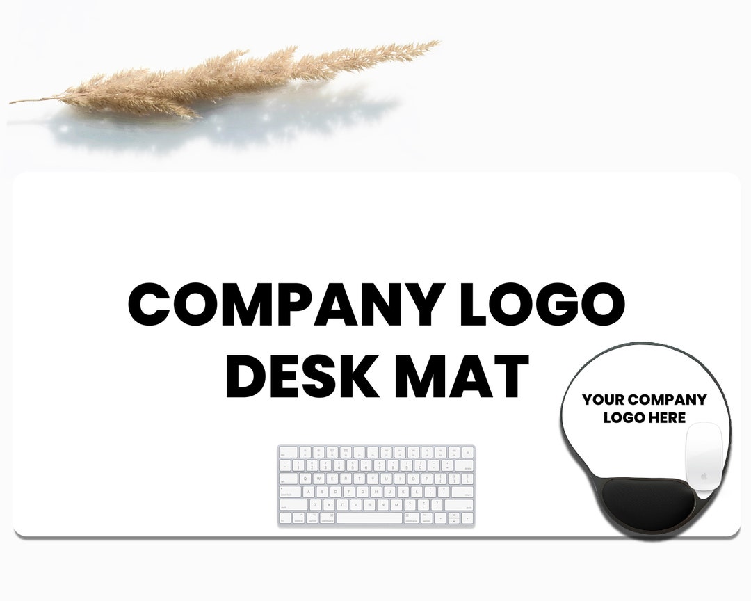 Custom Company Logo Desk Mat, Office Custom Desk Mat, Desk Accessories ...