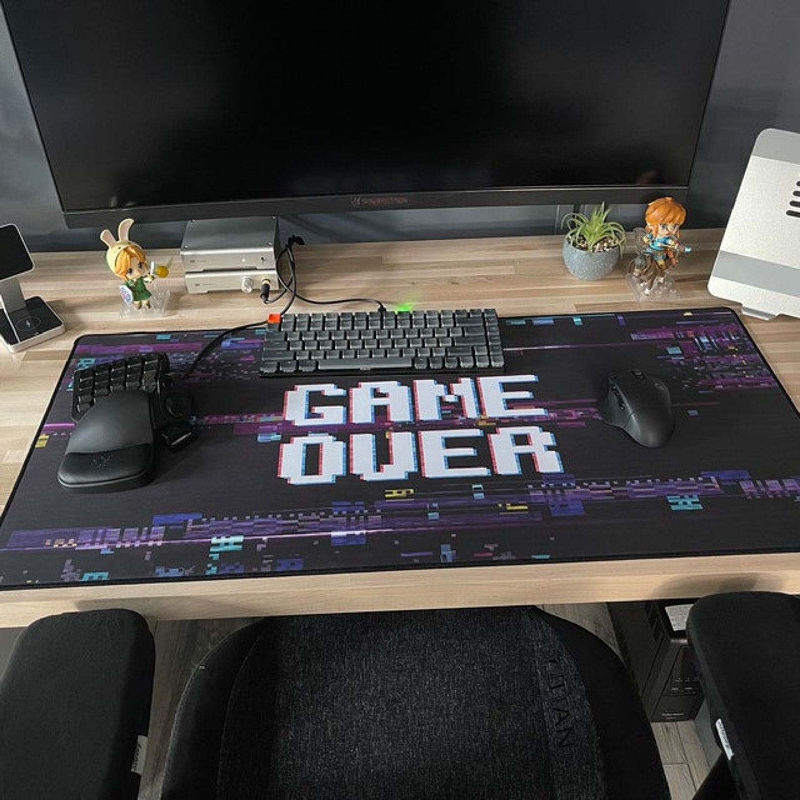 Game Over Futuristic Desk Mat Gaming Gaming Large Mouse Pad | Etsy