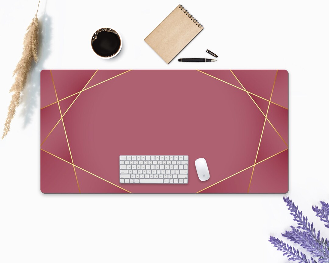 Low Poly Lines Desk Mat, Abstract Desk Mat, Cute Desk Pad, Mouse Mat ...