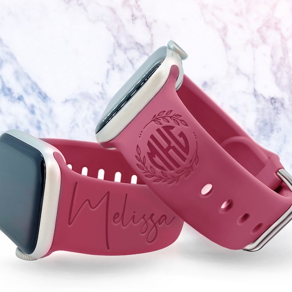 Monogram Apple Watch Band - Etsy