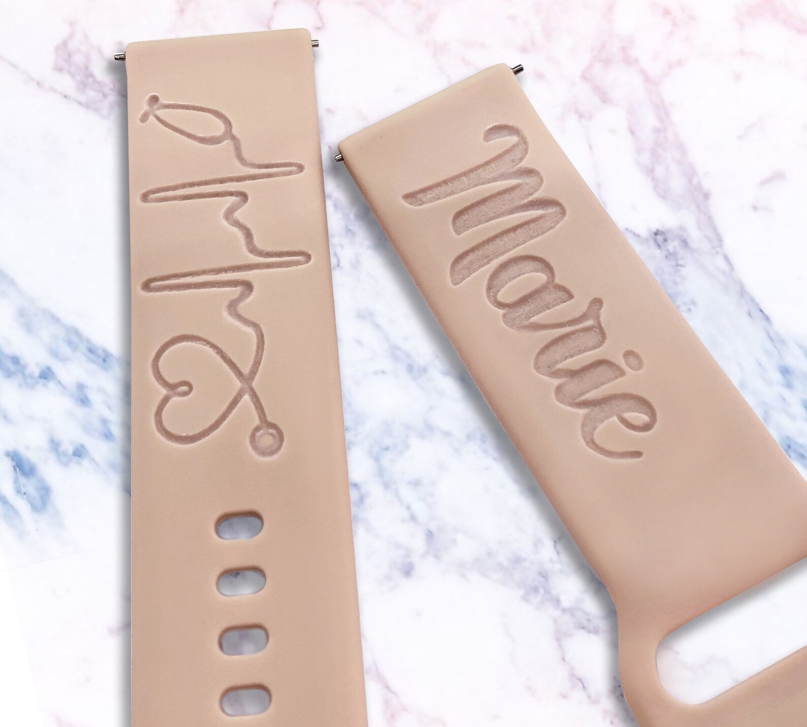 Personalized Nurse Doctor Heartbeat Watch Band 20mm Compatible With ...