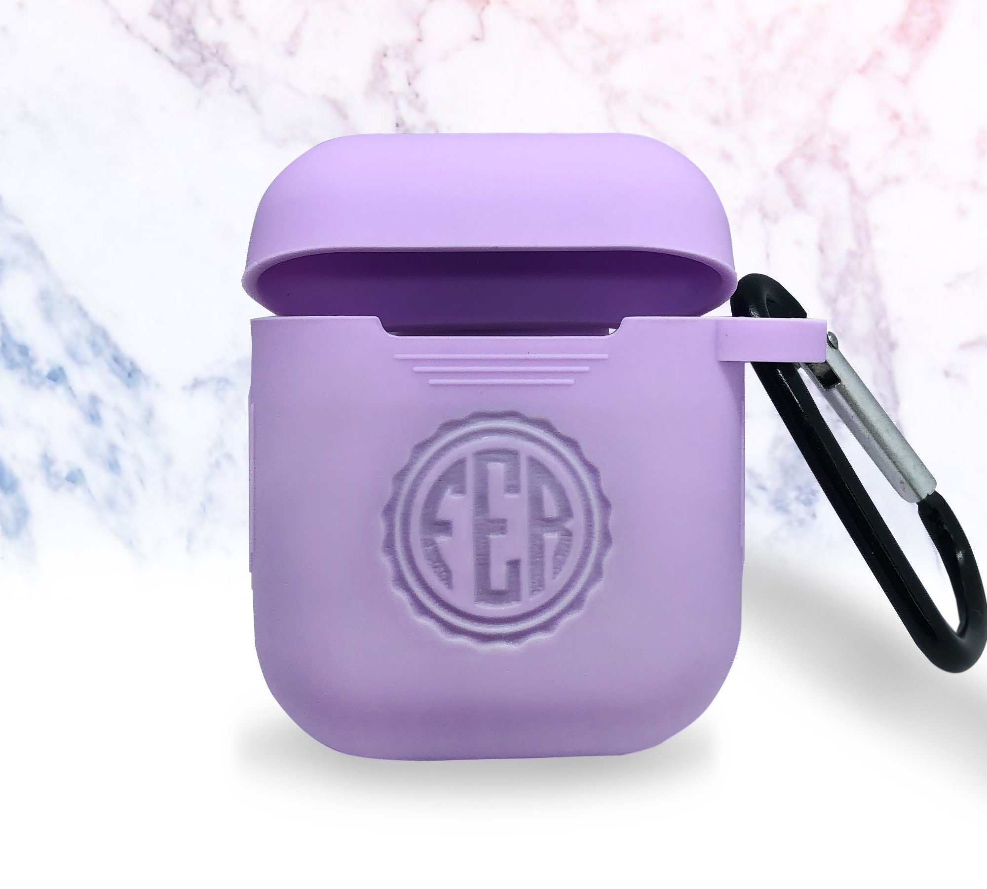 Personalized AirPods Case Monogram Engraved Silicone Apple | Etsy