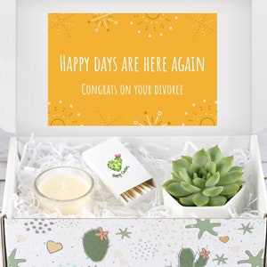 Divorce Gift Box Breakup Care Package Cheer up Gift Box New Beginning ...