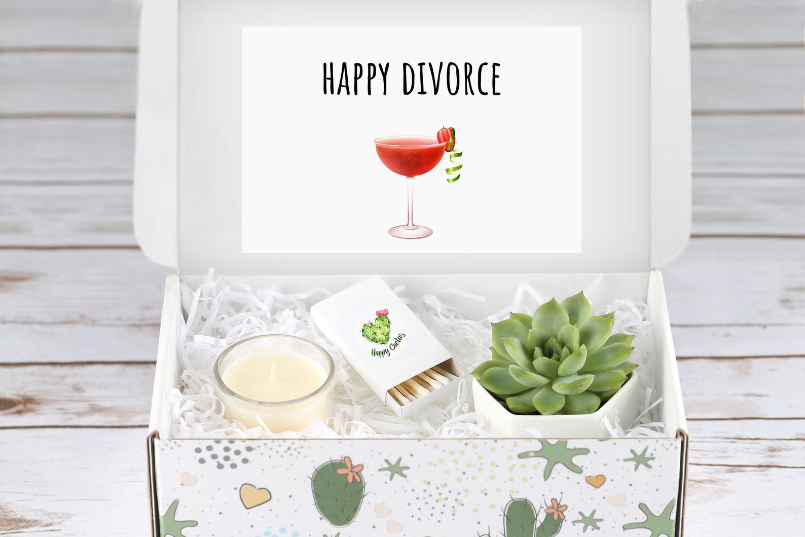Divorce Gift Succulent Gift Box break up Gift divorce - Etsy