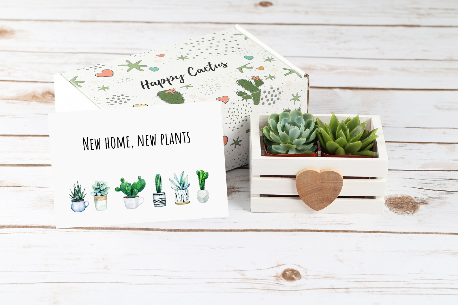Happy New Home Succulent Gift Box Moving Gift Idea Custom - Etsy
