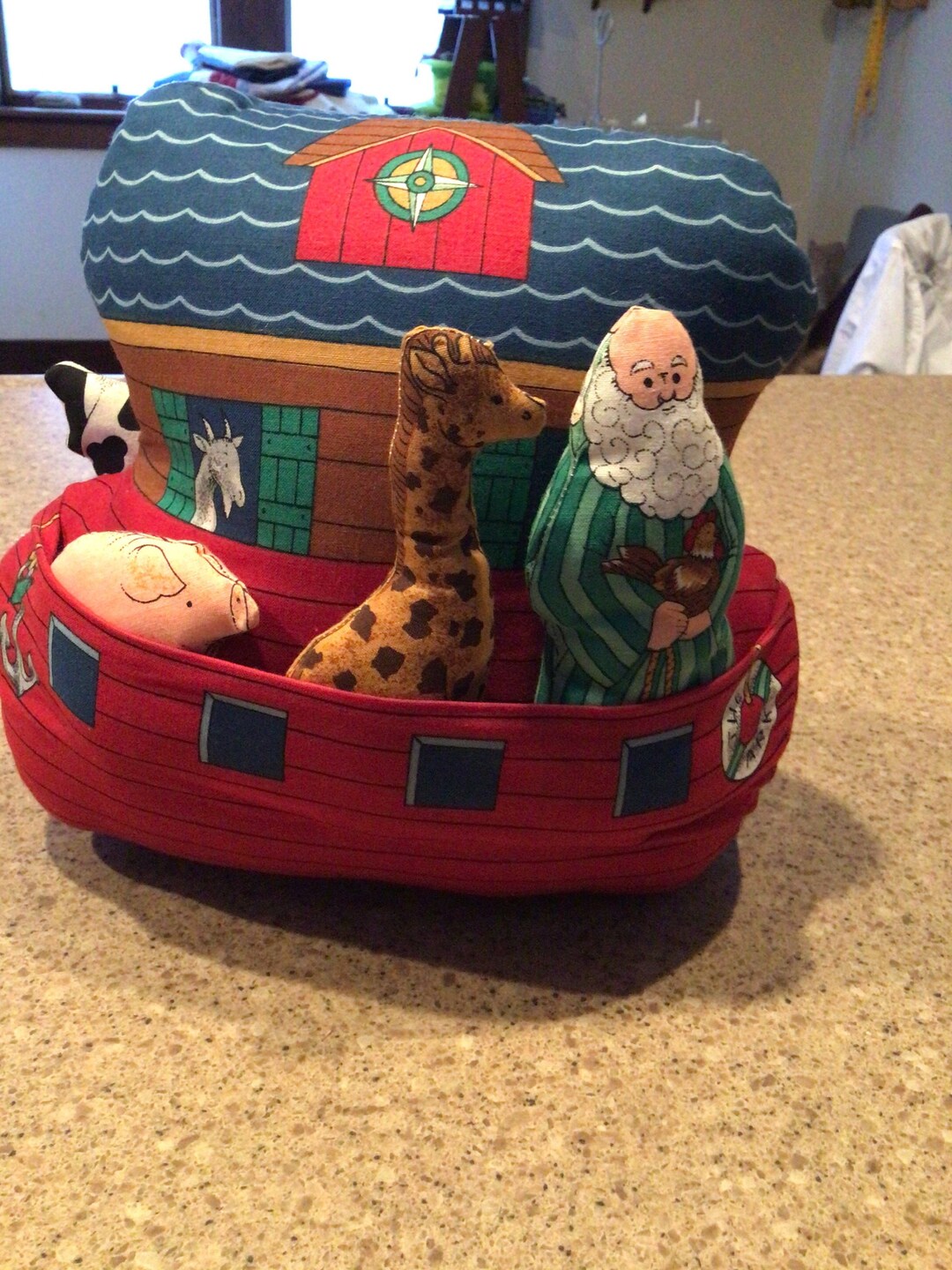 Vintage Biblical Bible Story With Stuffed Ark, Noah and 5 Animals ...