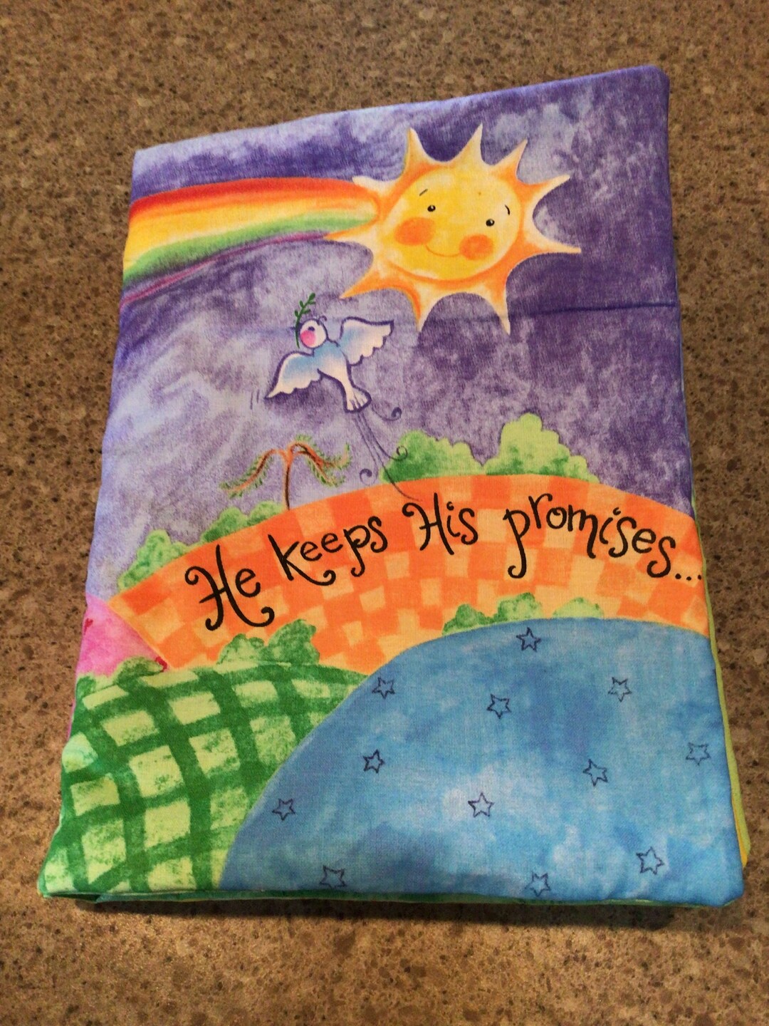 He Keeps His Promises Fabric Book-christian Soft Book-rainbow Colorful ...