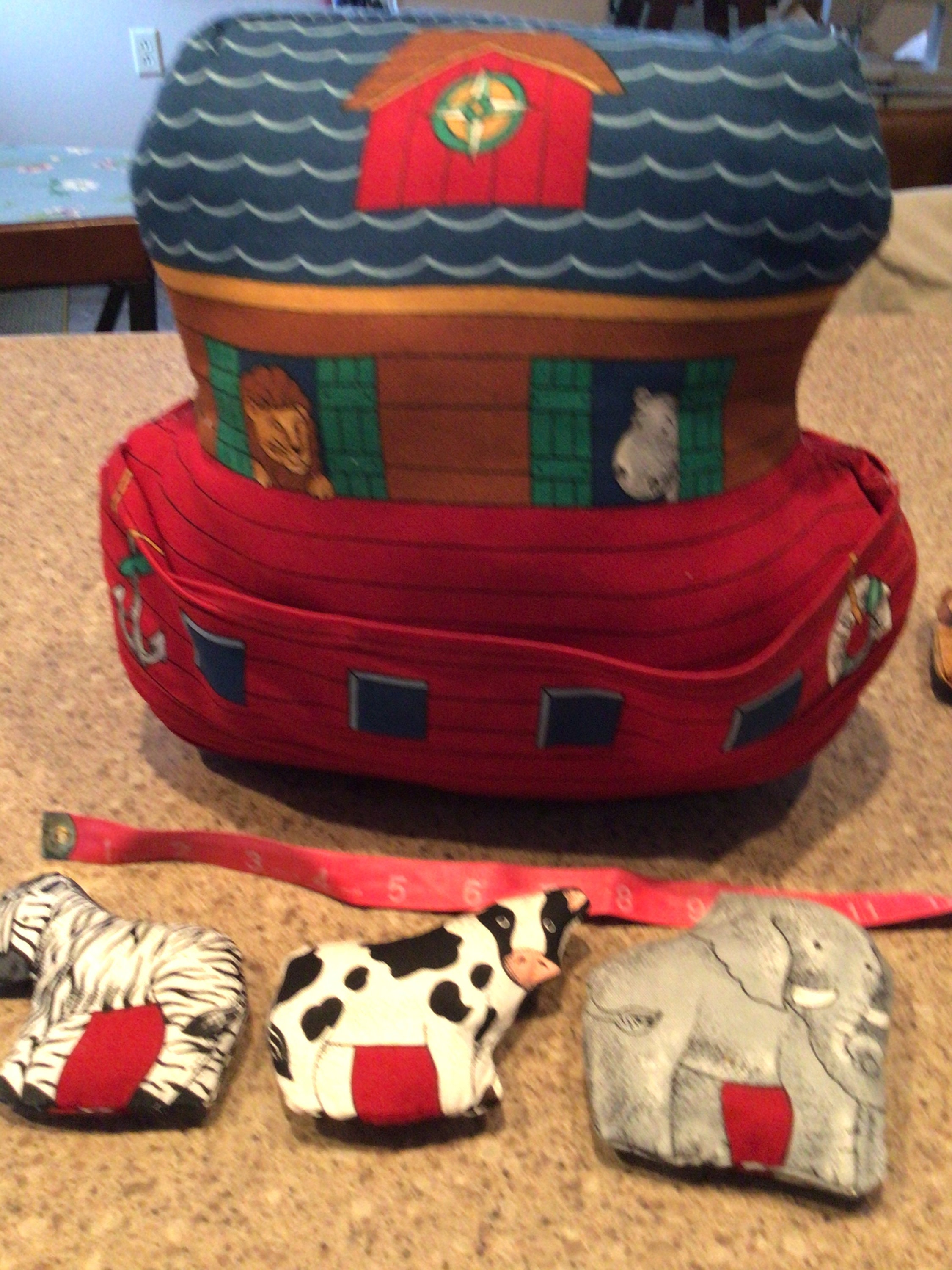 Vintage Biblical Bible Story With Stuffed Ark, Noah and 5 Animals ...