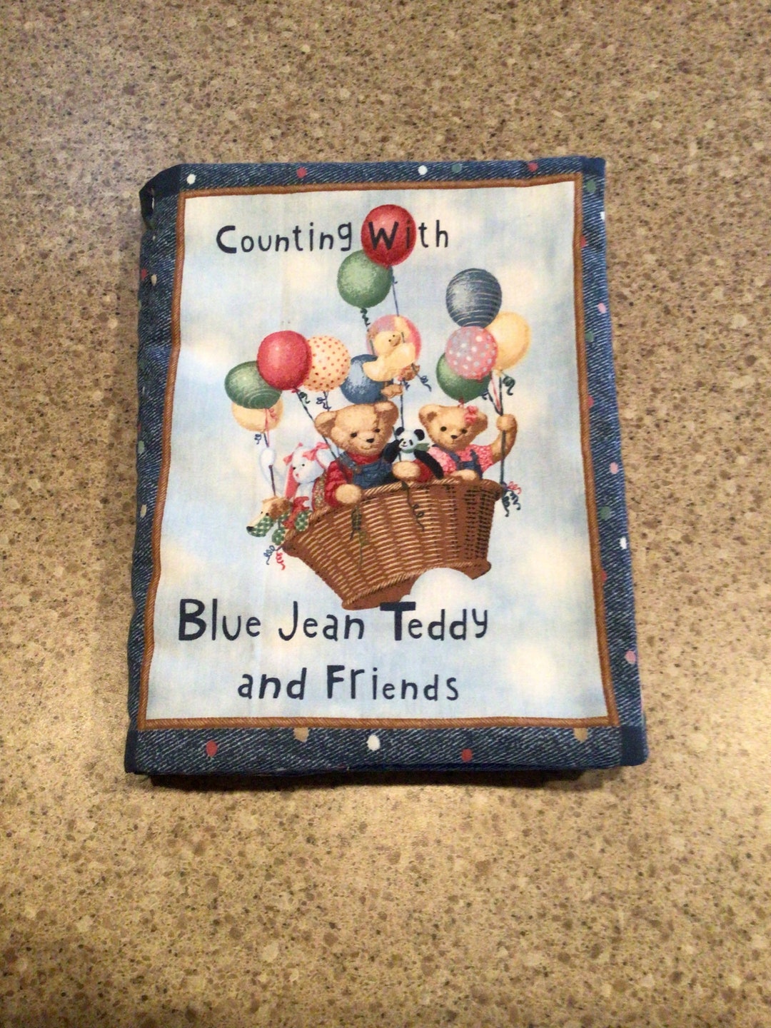 Counting With Blue Jean Teddy and Friends Fabric Book-teddy Bear Book ...