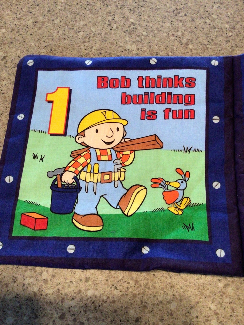 Bob the Builder Lets Count Fabric Book 10 Pages-counting Quiet Book ...
