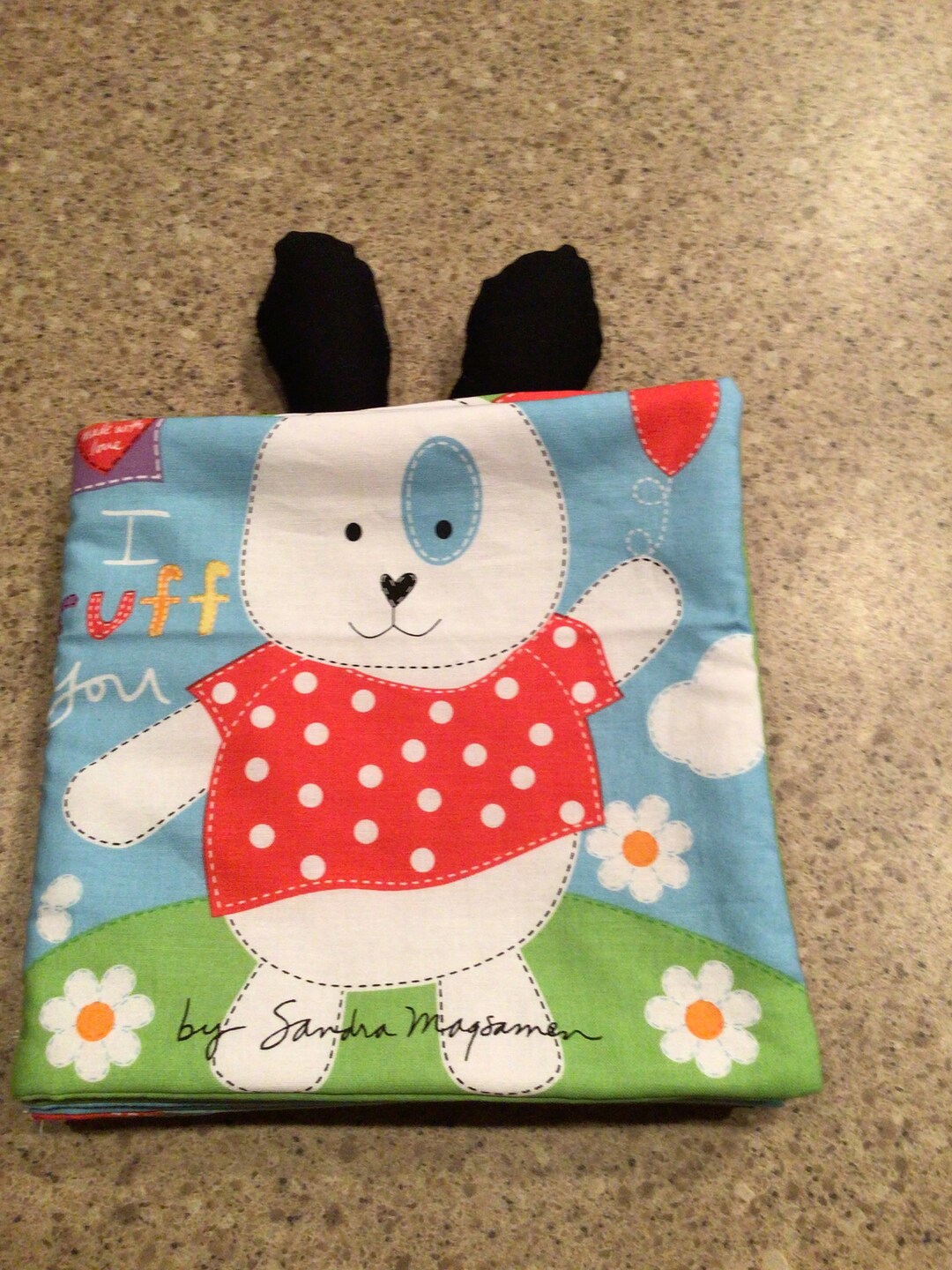 I Ruff You Fabric Book Dog Book Brightly Colored Very Cute - Etsy