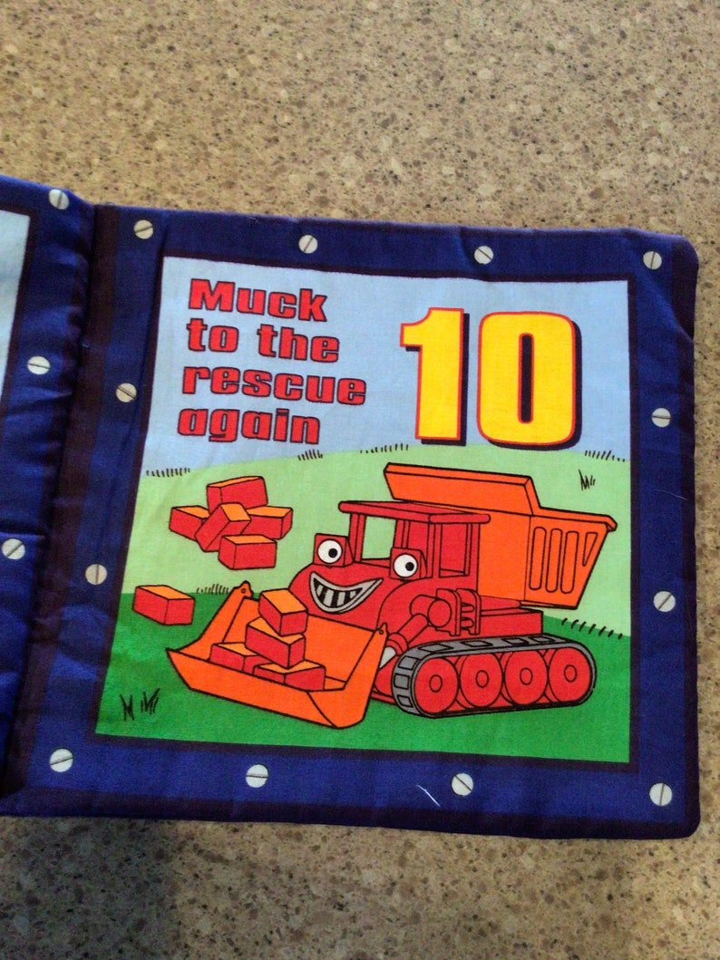Bob the Builder Lets Count Fabric Book 10 Pages-counting Quiet Book ...