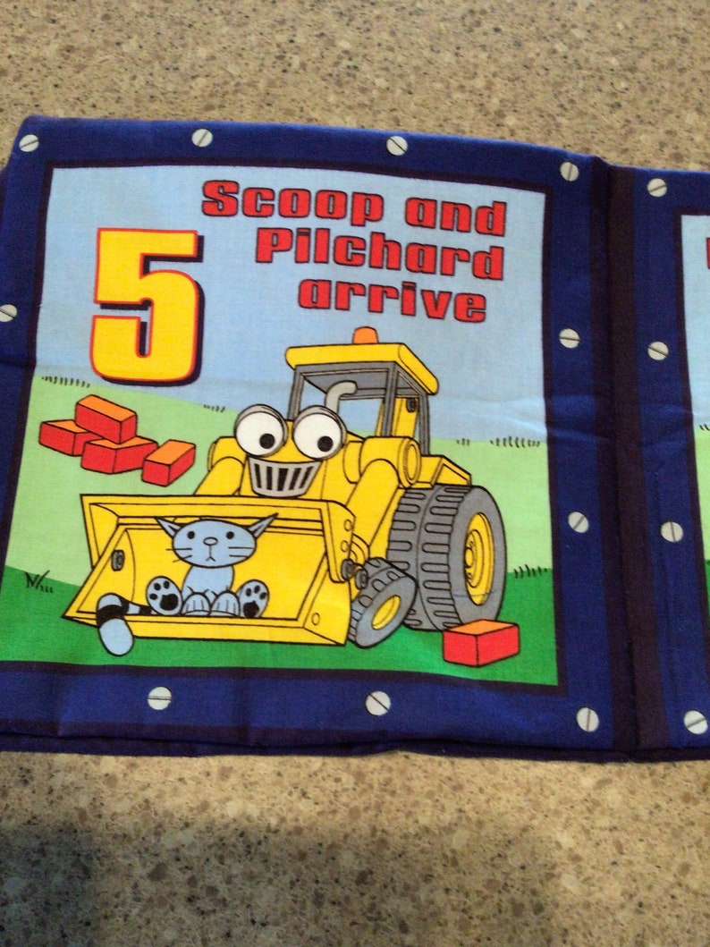 Bob the Builder Lets Count Fabric Book 10 Pages-counting Quiet Book ...
