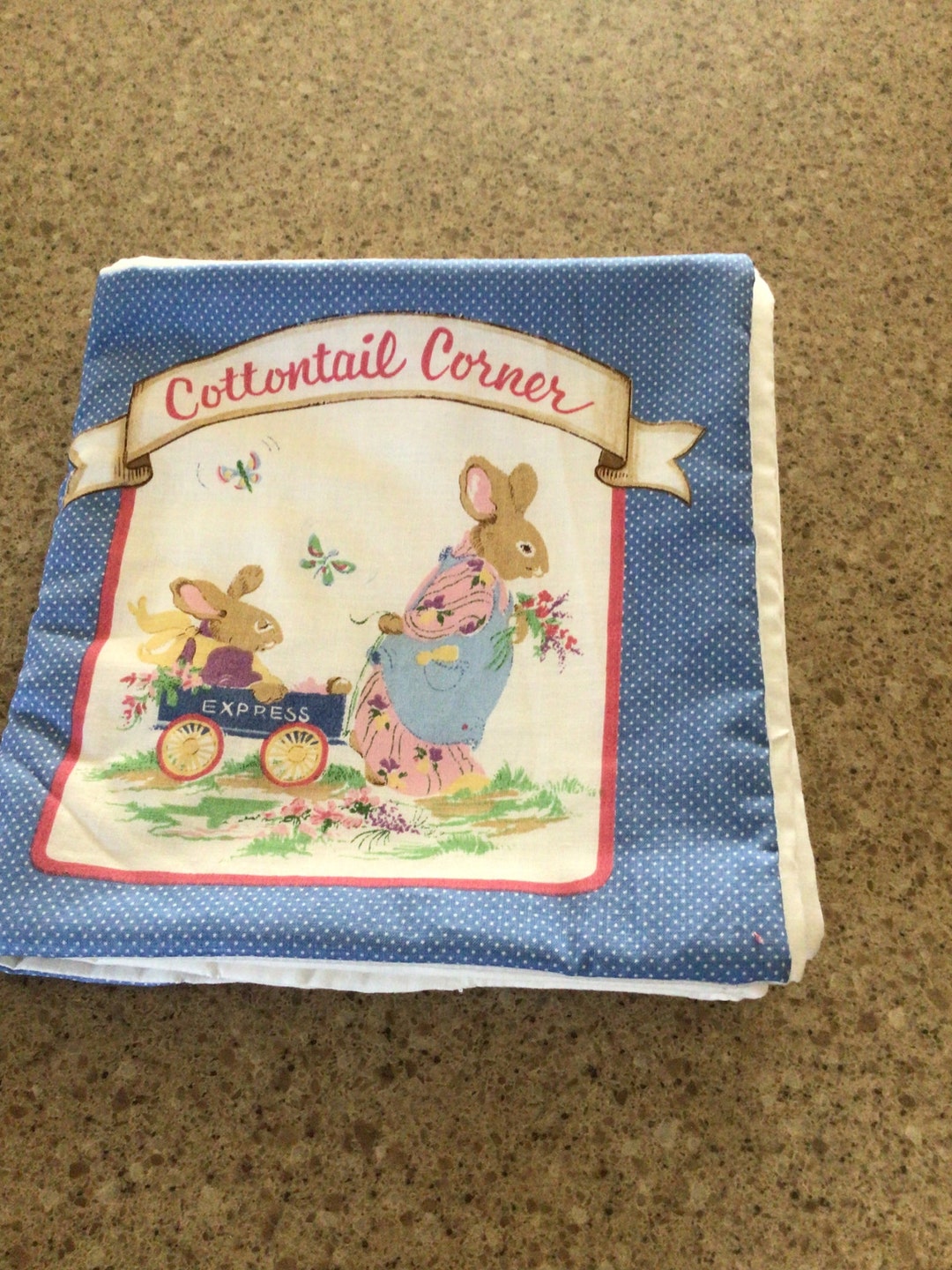 Cottontail Corner Fabric Storybook - Easter Decor (9x9 Inches) - Etsy