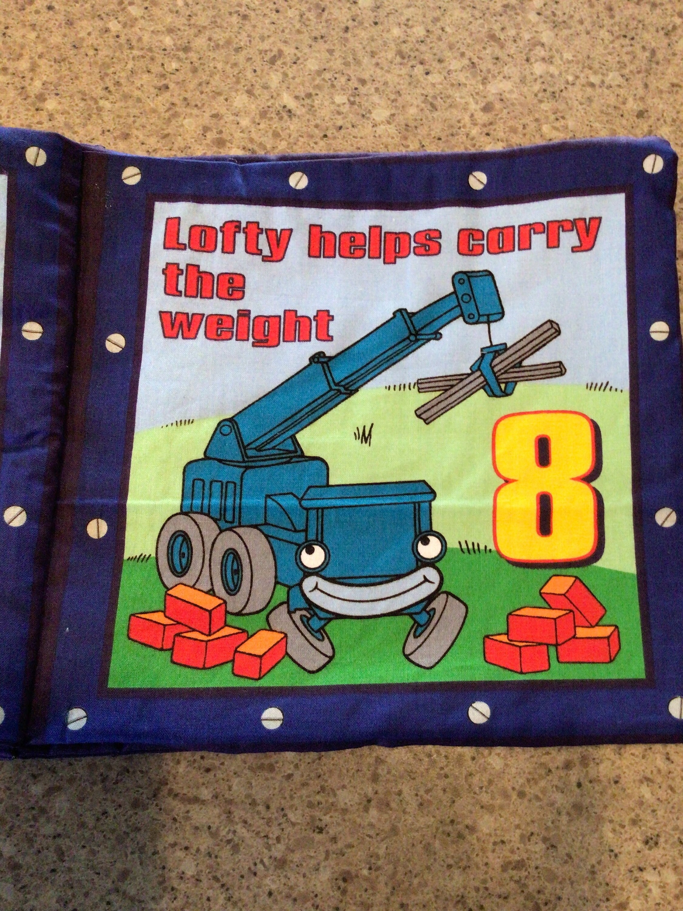 Bob the Builder Lets Count Fabric Book 10 Pages-counting Quiet Book ...