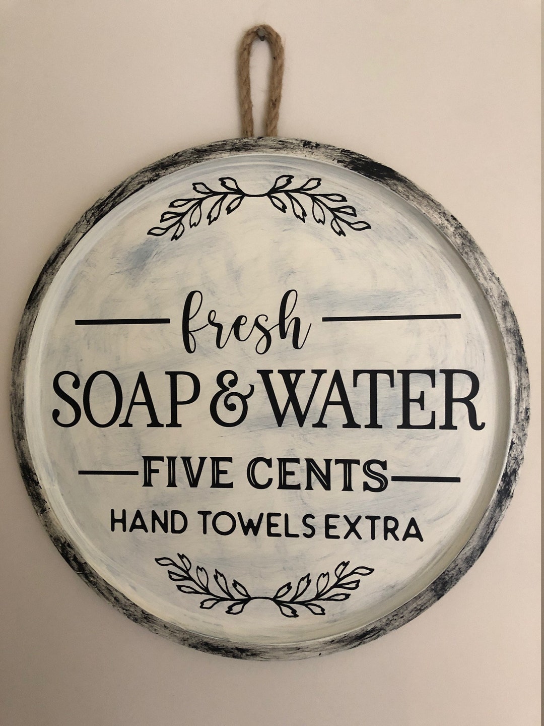 Farmhouse Soap and Water Sign Farmhouse Bathroom Sign - Etsy