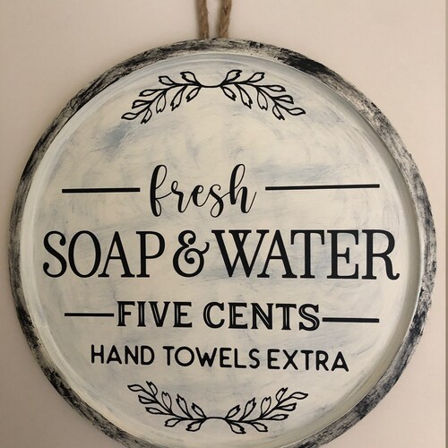 Splish Splash Sign Bathroom Decor Wooden Words Home Decor | Etsy