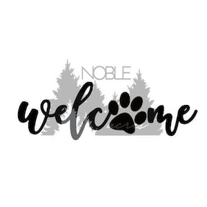 Welcome Paw Print SVG PNG Dog Lover Animal Lover Welcome - Etsy