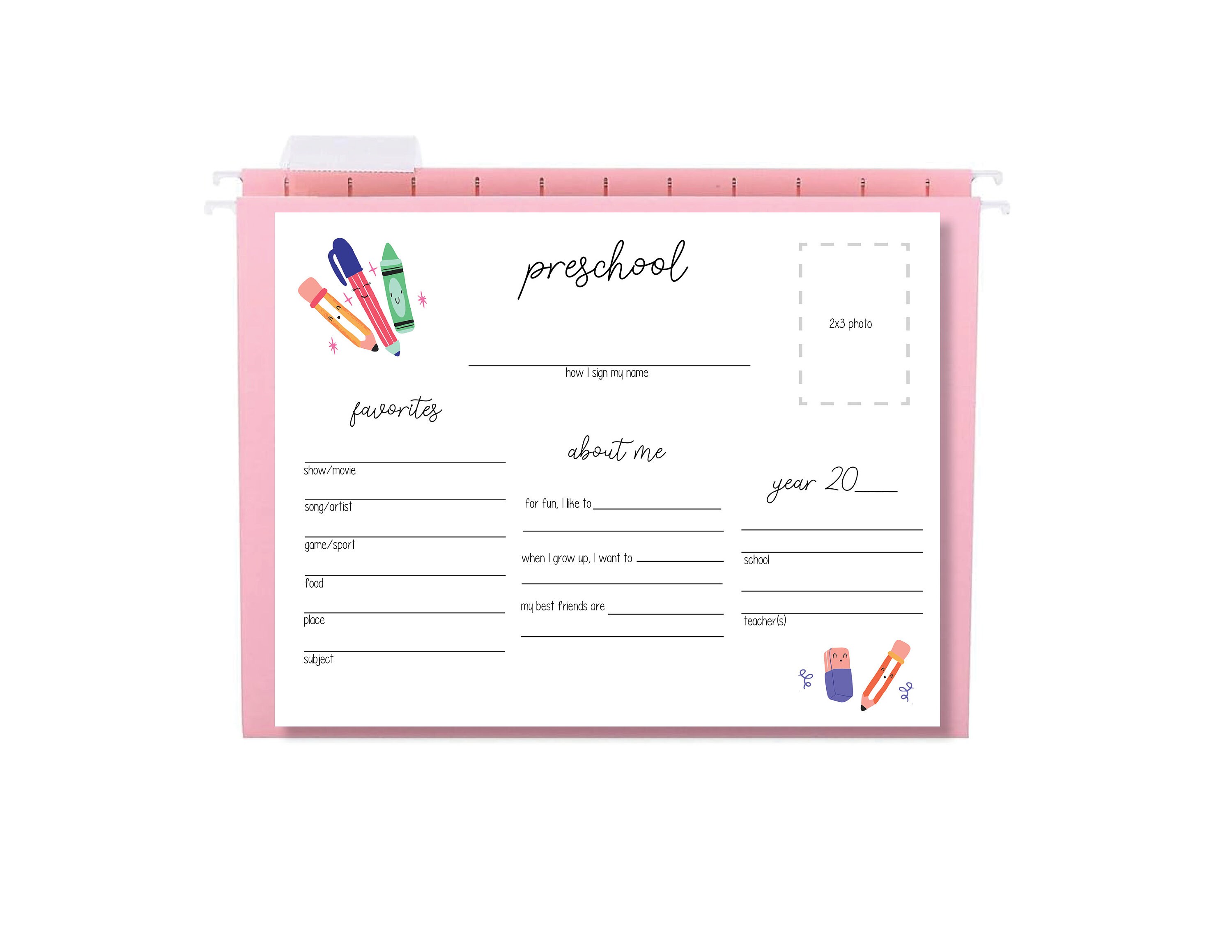 Memory Box Starter Printable Sheets, Childs Memory Box, Digital ...