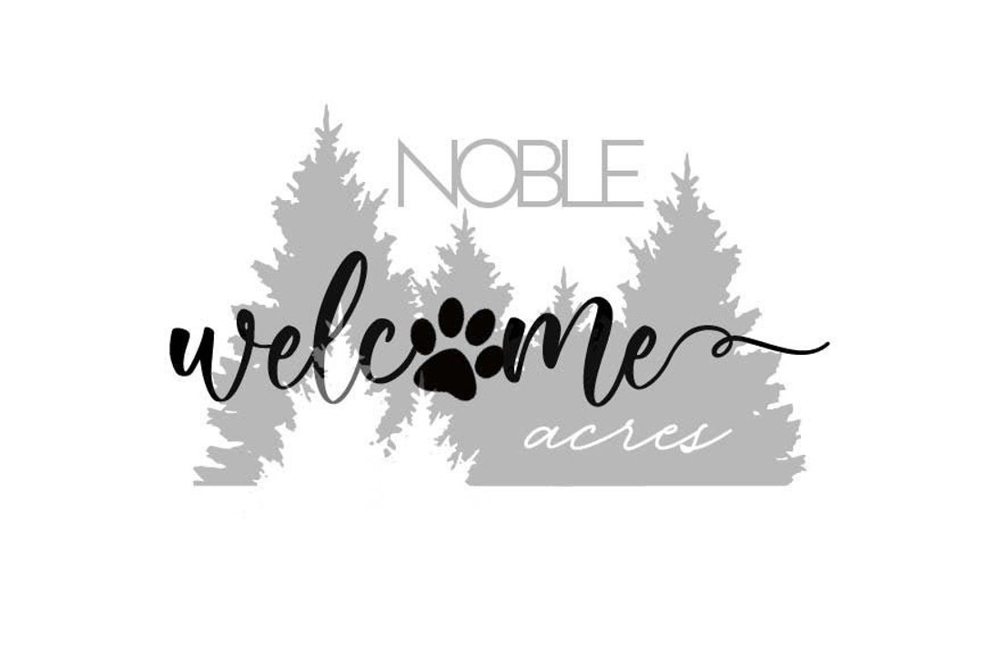 Welcome Paw Print SVG, PNG, Dog Lover, Animal Lover, Welcome Svg, Paw ...