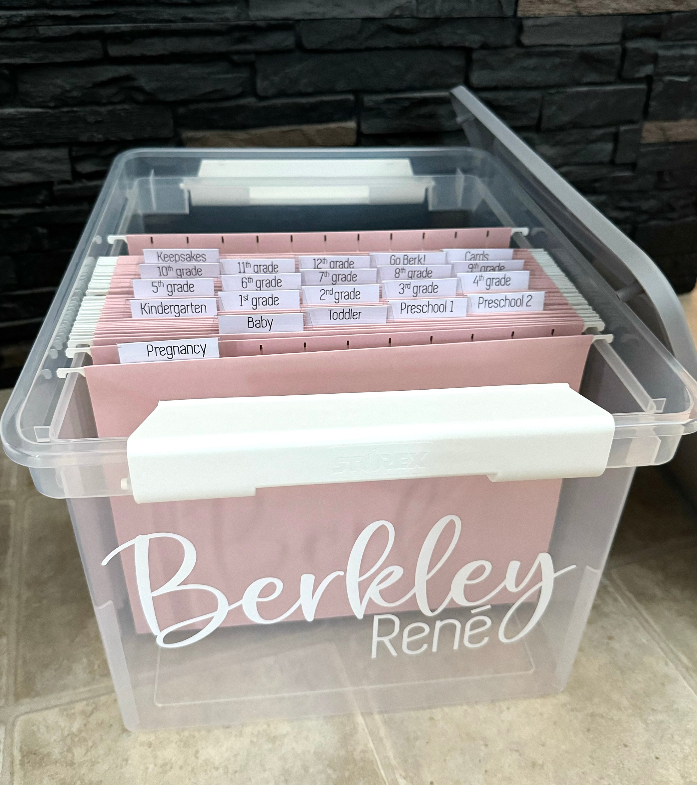 Completed Fully Assembled Childs Memory School Keepsakes Milestones Box ...