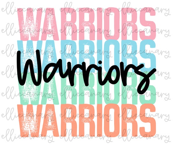 Go Warriors PNG Sports Mom Team Spirit Digital Download - Etsy