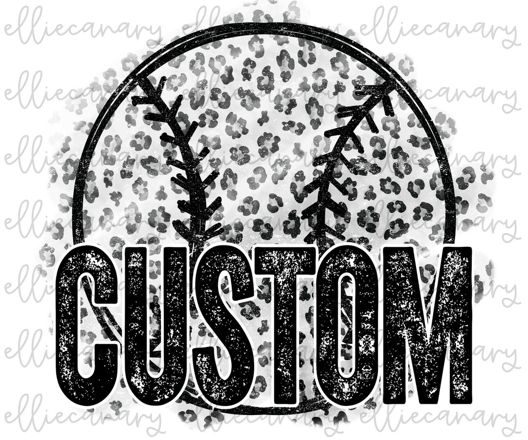 Custom Baseball Mascot PNG, Leopard Print (digital Download) - Etsy