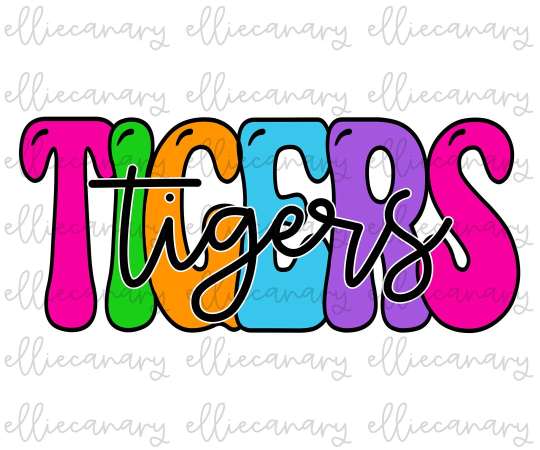 Go Tigers Mascot PNG Sports Mom Team Spirit, Digital Download ...